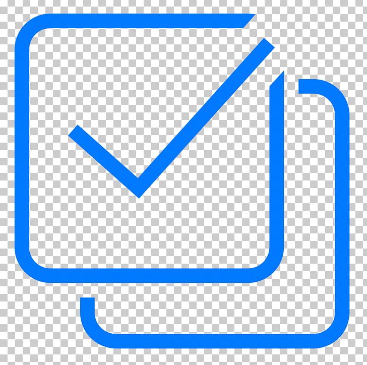 Computer Icons Check Mark Checkbox PNG Clipart Angle Area Blue