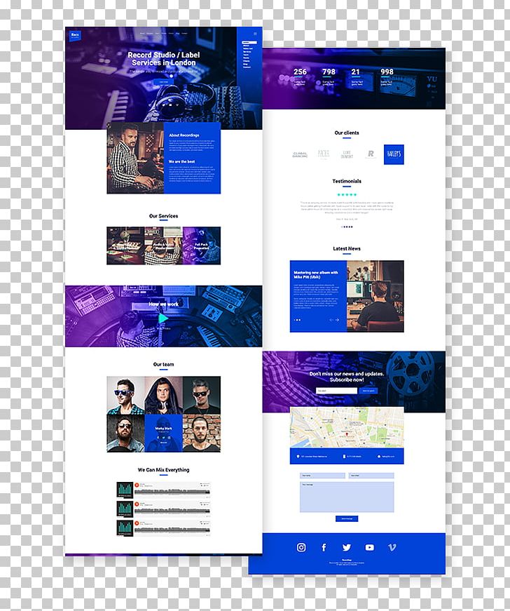 Web Page Responsive Web Design Web Template Recording Studio Sound ... Web Page Responsive Web Design Web Template Recording Studio Sound ...