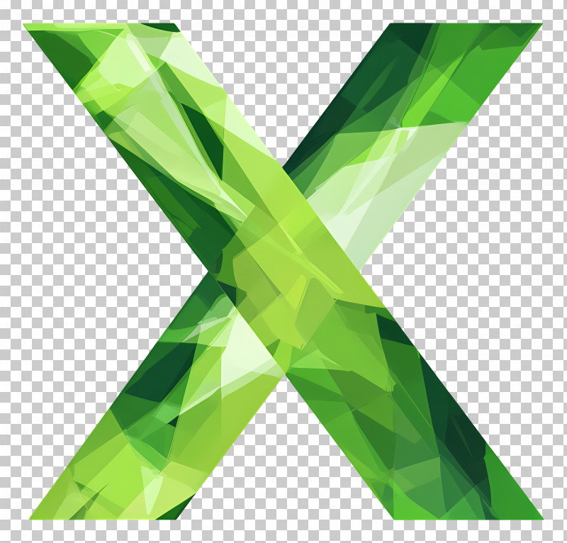 Green X - Green Geometric X Symbol PNG, Clipart, Cross, Geometric ...