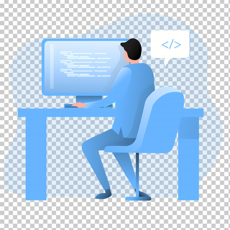 Coding Programmer Coding At Desk Png Clipart Blue Interface Coding Coding Environment
