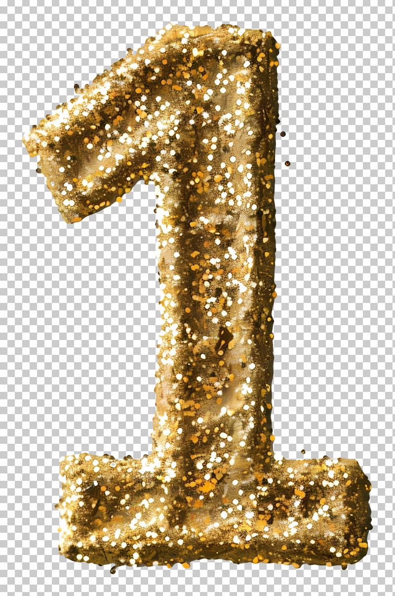 1 Glitter - Golden Glitter Number One PNG, Clipart, 1 Glitter, Anniversary, Award, Celebration ...