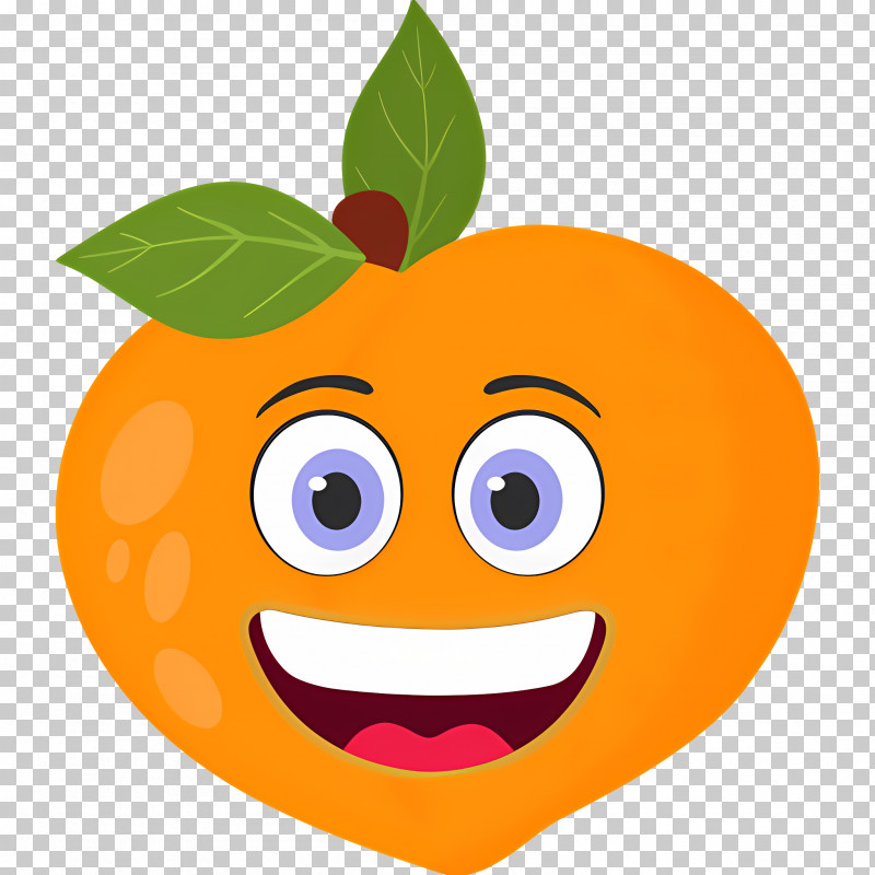 Emoji Peach - Smiling Peach With Cartoon Face Illustration PNG, Clipart ...