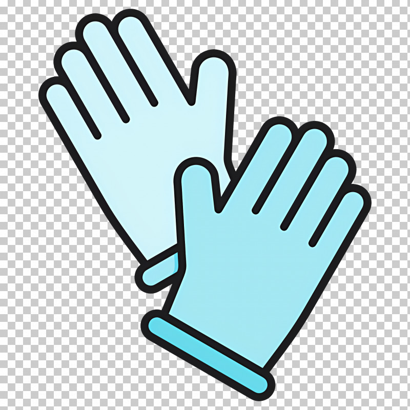 Gloves - Cyan Colored Gloves For Protection PNG, Clipart, Cleanliness ...