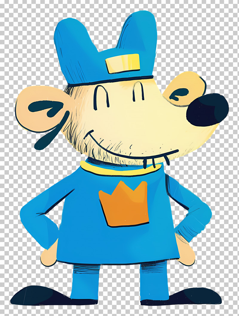 Dog Man - Cartoon Dog In Uniform PNG, Clipart, Blue, Cartoon, Cartoon ...