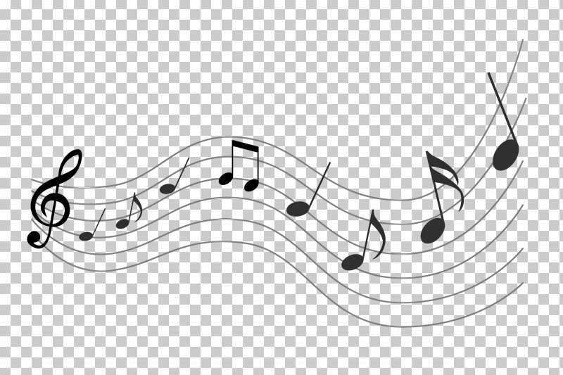 Music Notes - Flowing Musical Notes On Staff PNG, Clipart, Melody ...