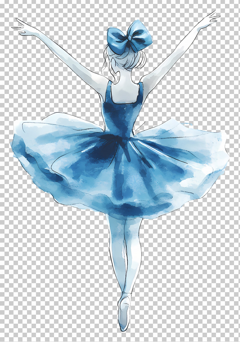 Ballet - Ballet Dancer In Blue Watercolor Art PNG, Clipart, Abstract ...