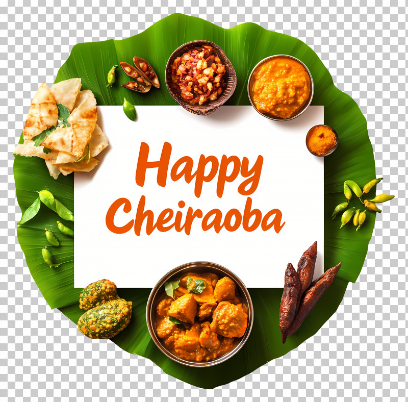 Cheiraoba - Happy Cheiraoba With Delicious Feast PNG, Clipart ...