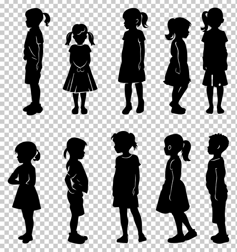 Children Silhouette - Children Silhouettes Illustration PNG, Clipart ...