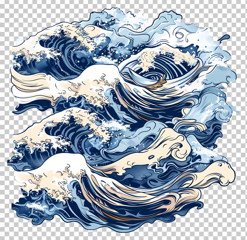 Ocean Waves - Artistic Ocean Waves Design PNG, Clipart, Beach Waves ...