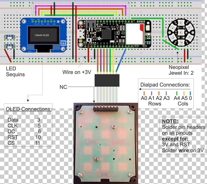 Microcontroller Fritzing Computer Keyboard Electronics Keypad PNG, Clipart, Adafruit Industries ...