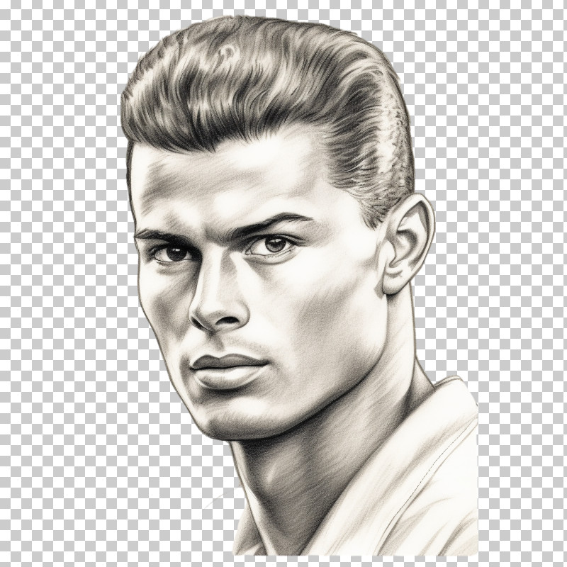 Cristiano Ronaldo - Realistic Pencil Sketch Portrait PNG, Clipart ...
