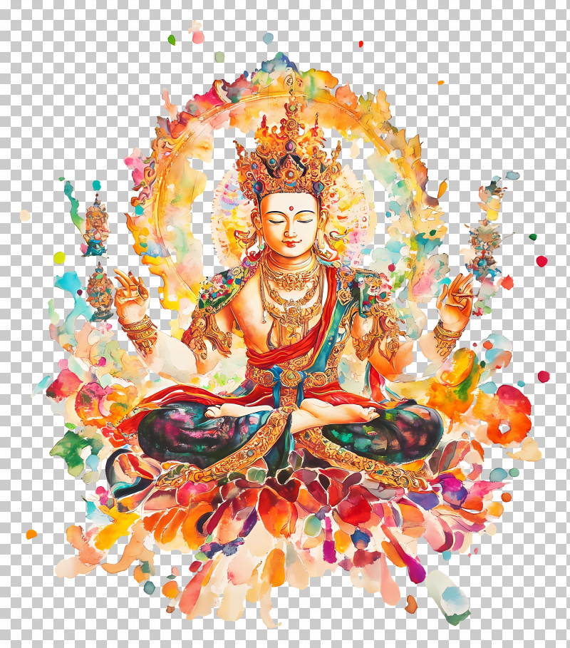 Happy Losar - Colorful Deity Art Illustration PNG, Clipart, Colorful ...