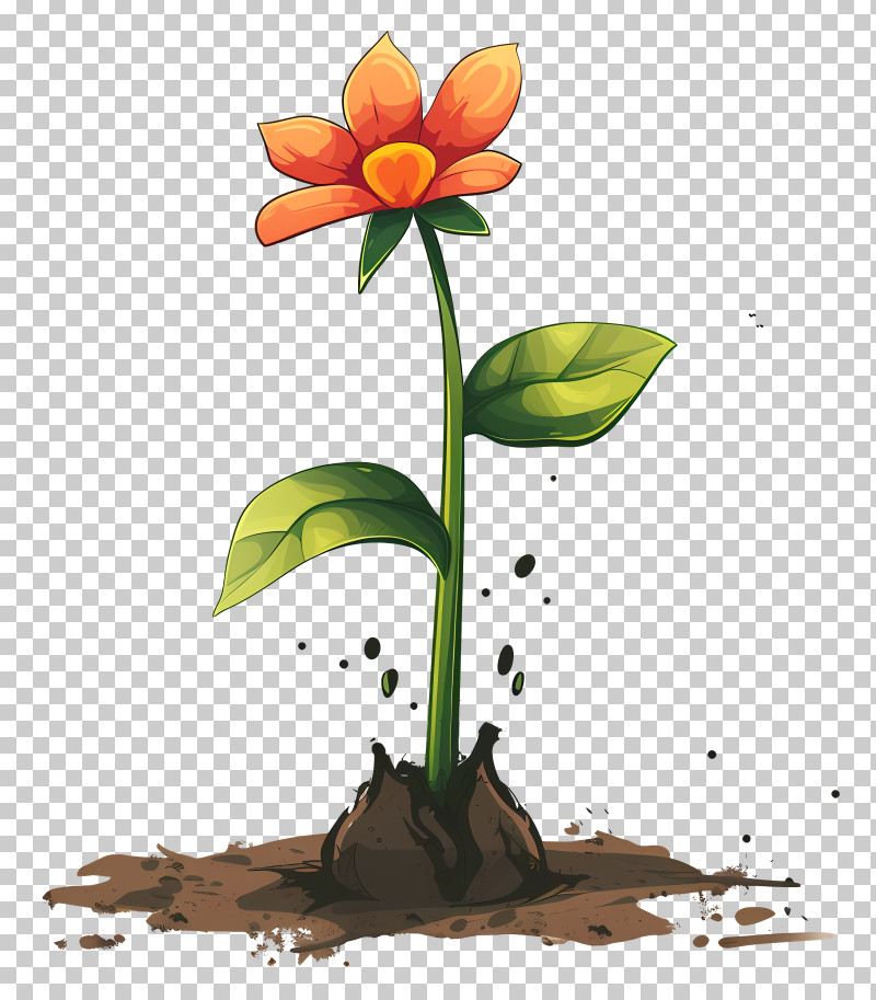 Plant A Flower Day - Blooming Flower In Soil PNG, Clipart, Bloom ...