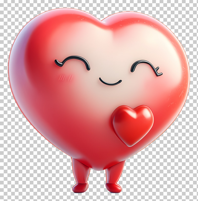Cute Valentine - Smiling Heart Cartoon PNG, Clipart, Cute, Cute ...