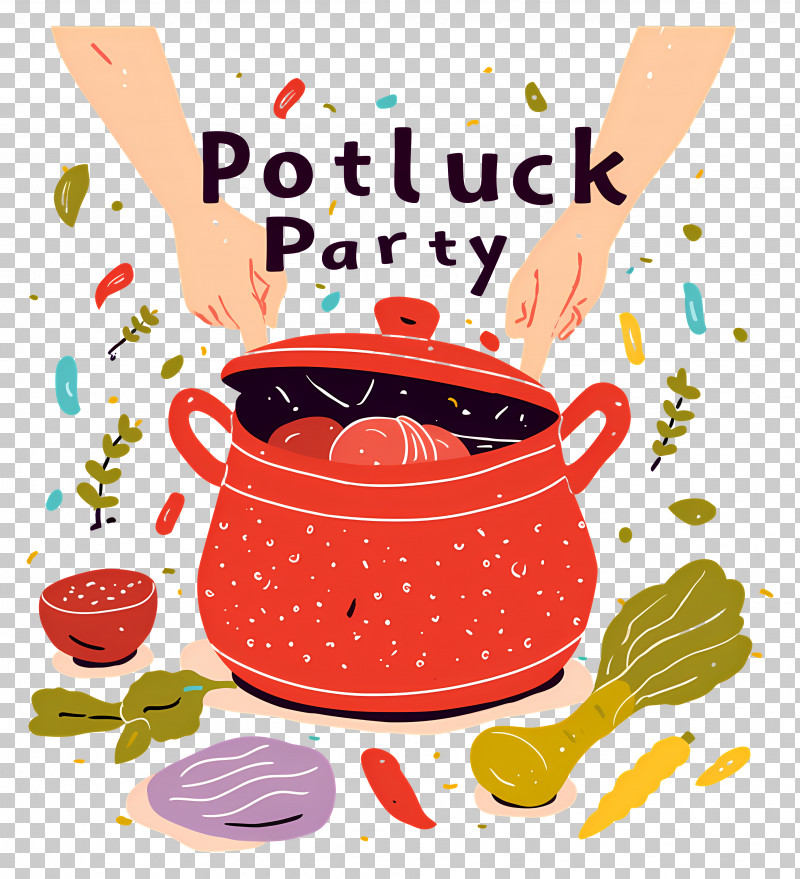 Potluck Party - Potluck Party Cooking Illustration PNG, Clipart ...