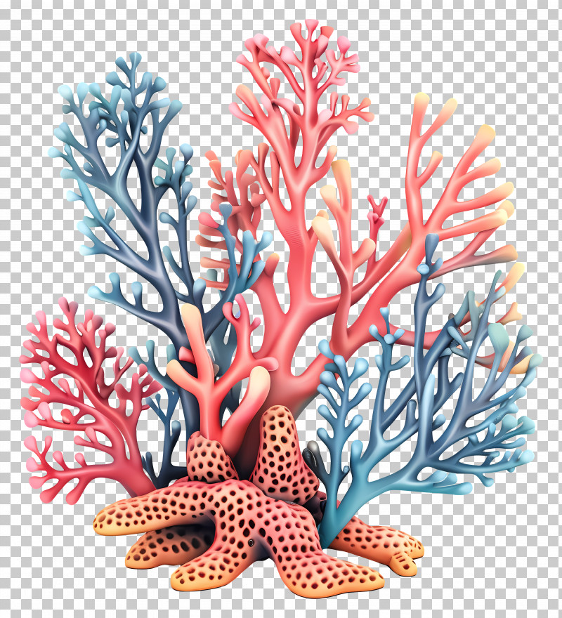 Coral Bleaching - Illustration Of Colorful Coral Reef PNG, Clipart ...