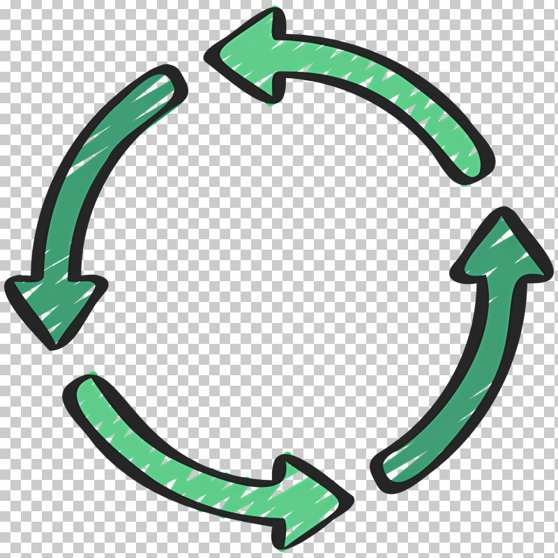Circular Arrow - Green Recycling Arrows Illustration PNG, Clipart ...