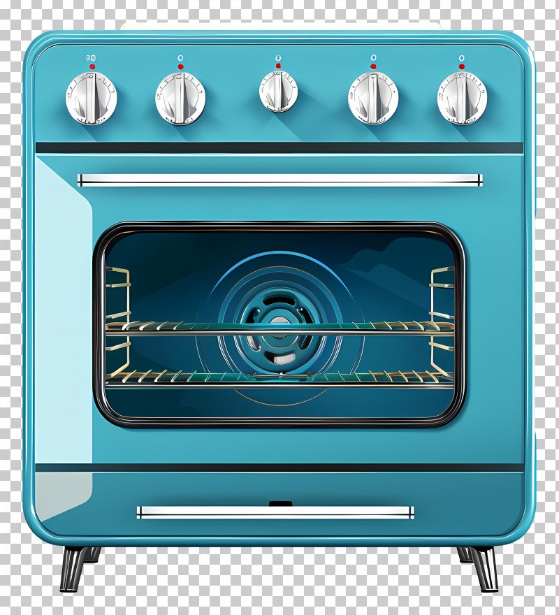 Oven - Modern Blue Oven With Control Knobs PNG, Clipart, Baking, Baking ...