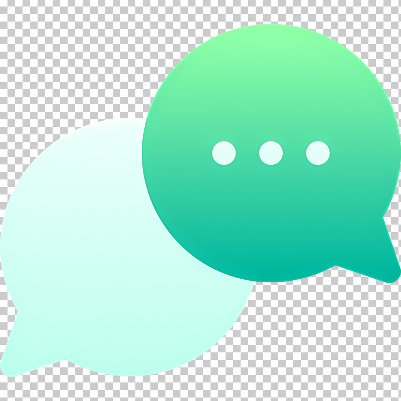Chat Box - Minimalist Chat Bubbles In Green Illustration PNG, Clipart ...