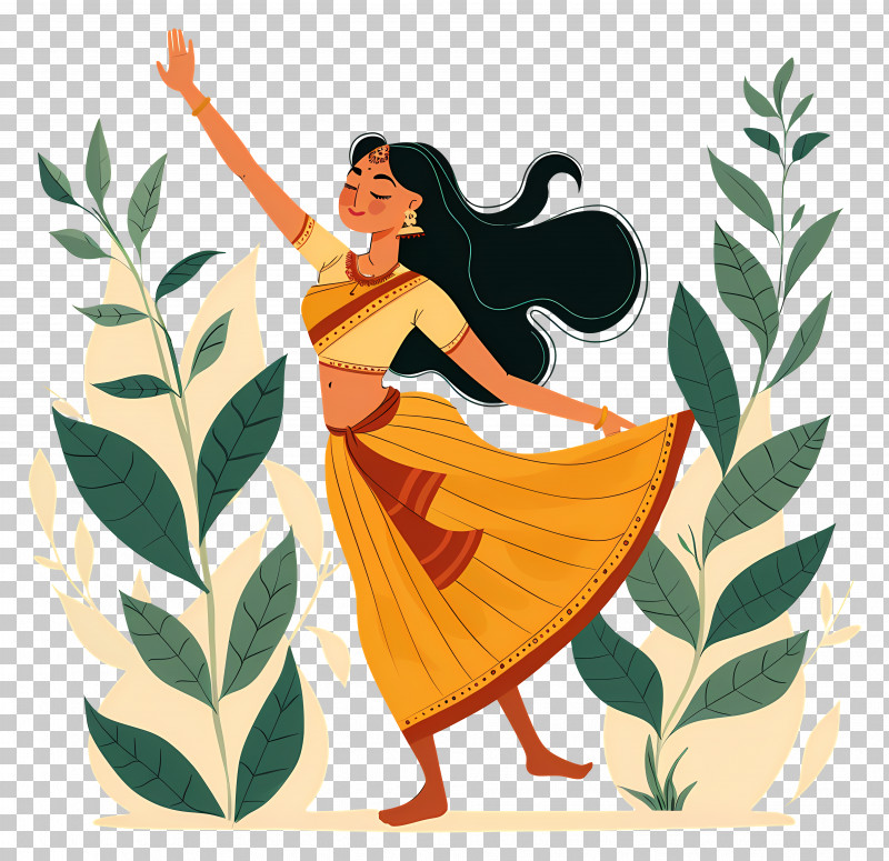 Bengali Woman Dancing - Dancing Woman In Traditional Dress PNG, Clipart ...