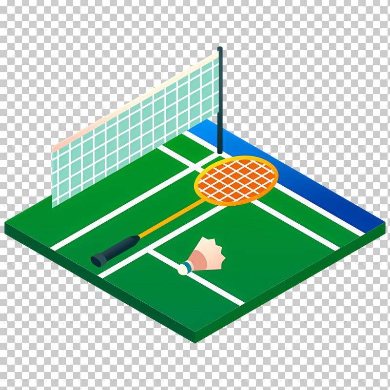Sport Field - Badminton Court With Equipment PNG, Clipart, Badminton ...
