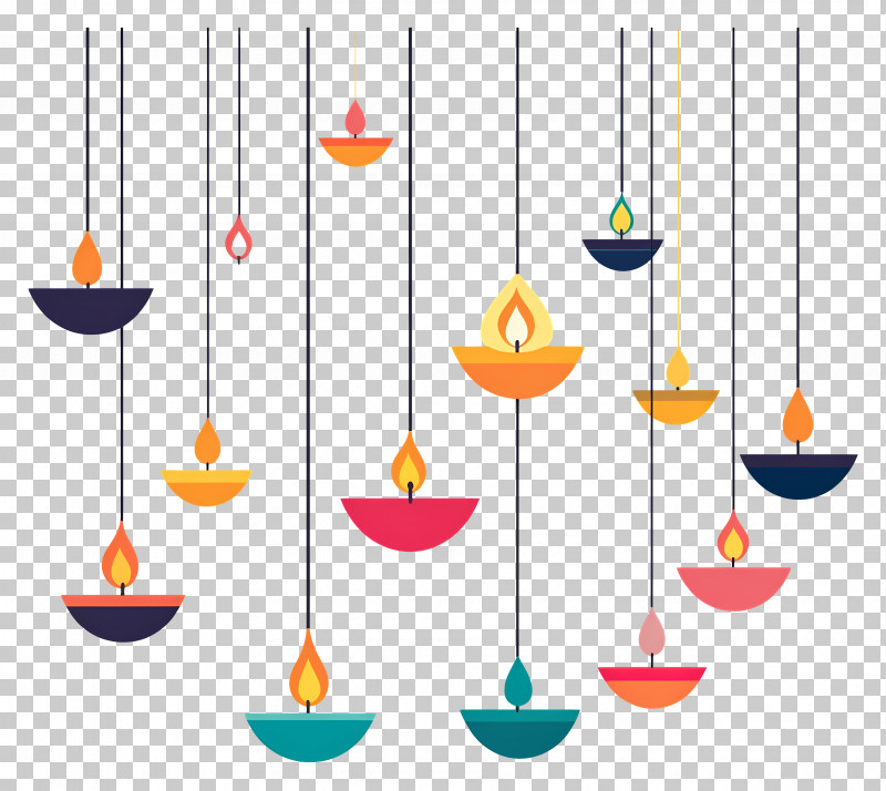 Hanging Diya Lamp - Colorful Hanging Diyas PNG, Clipart, Celebration ...