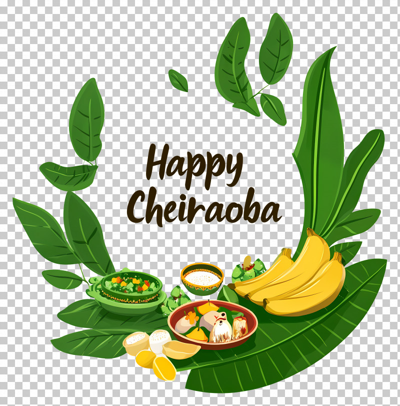 Cheiraoba - Happy Cheiraoba With Traditional Food PNG, Clipart ...