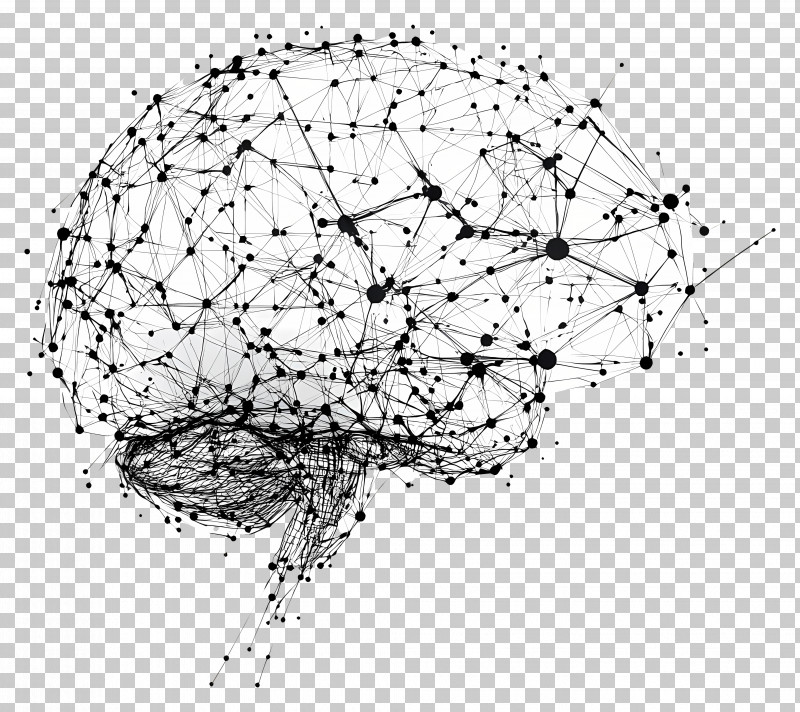 Digital Brain - Network Brain Illustration For Technology Concept PNG ...