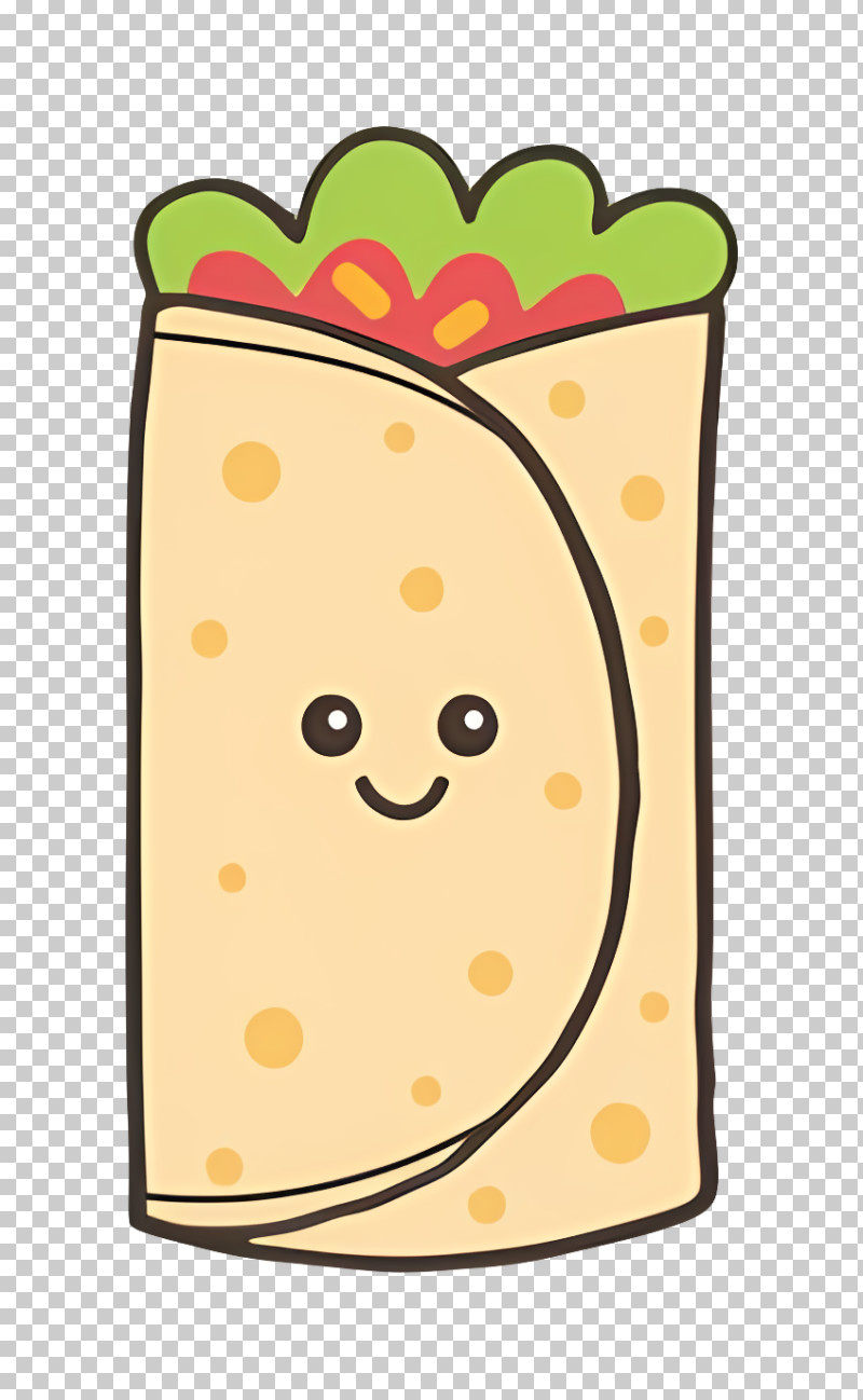 Taco - Cute Smiling Burrito Cartoon PNG, Clipart, Cartoon, Cute Burrito ...