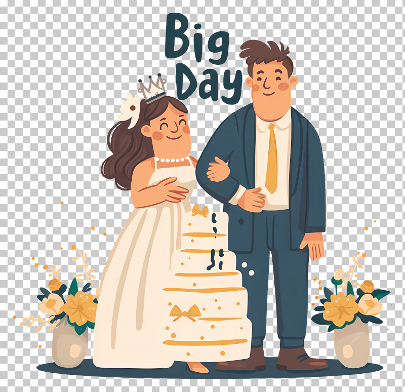 Big Day - Big Day Wedding Illustration PNG, Clipart, Big Day, Bride ...