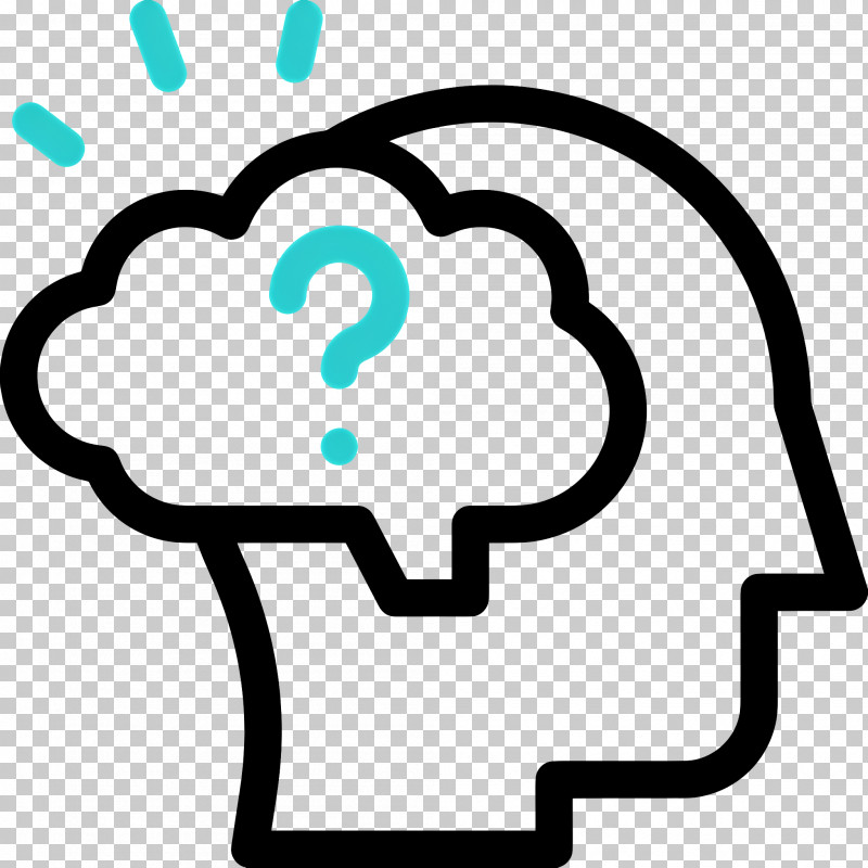 Thinking Brain - Thinking Head With Question Mark PNG, Clipart, Brain ...