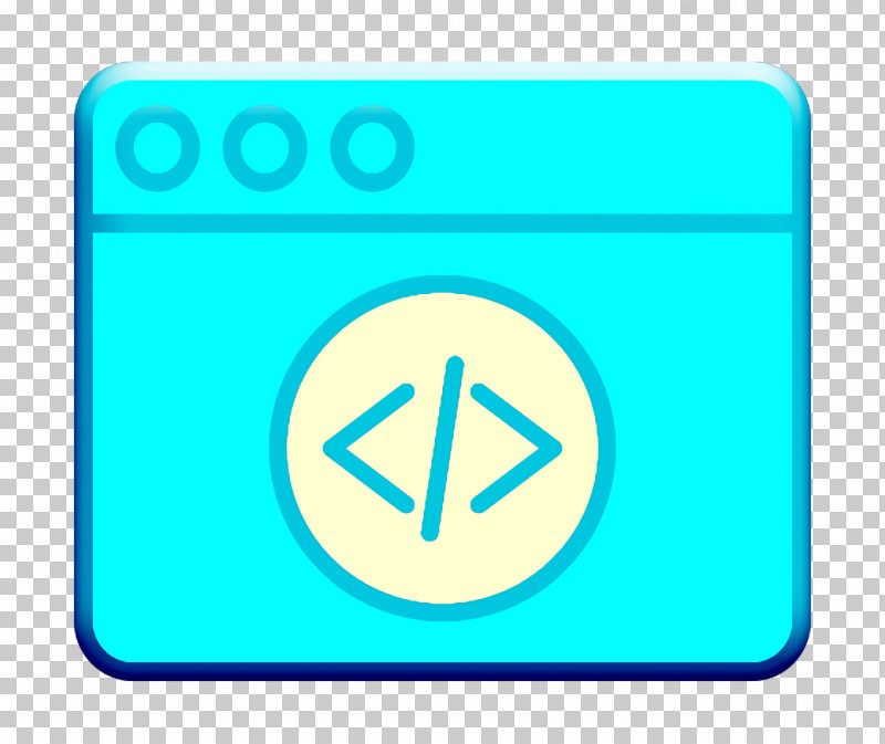 Web Coding Icon Coding Icon Code Icon PNG Clipart Aqua Code Icon