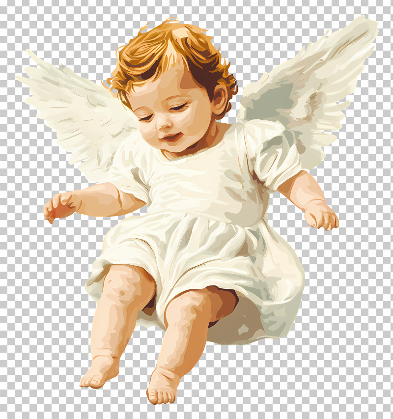 Baby Angel - Adorable Angelic Baby Illustration PNG, Clipart, Angel ...