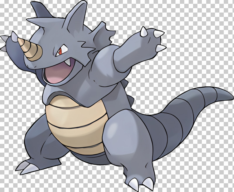 Rhydon - Gray Dinosaur Creature In Prehistoric Land PNG, Clipart ...