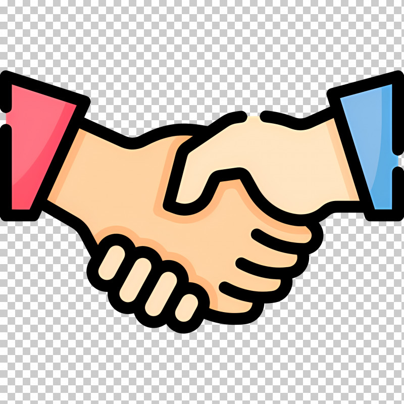 Handshake - Handshake Cartoon Illustration For Partnership PNG, Clipart ...