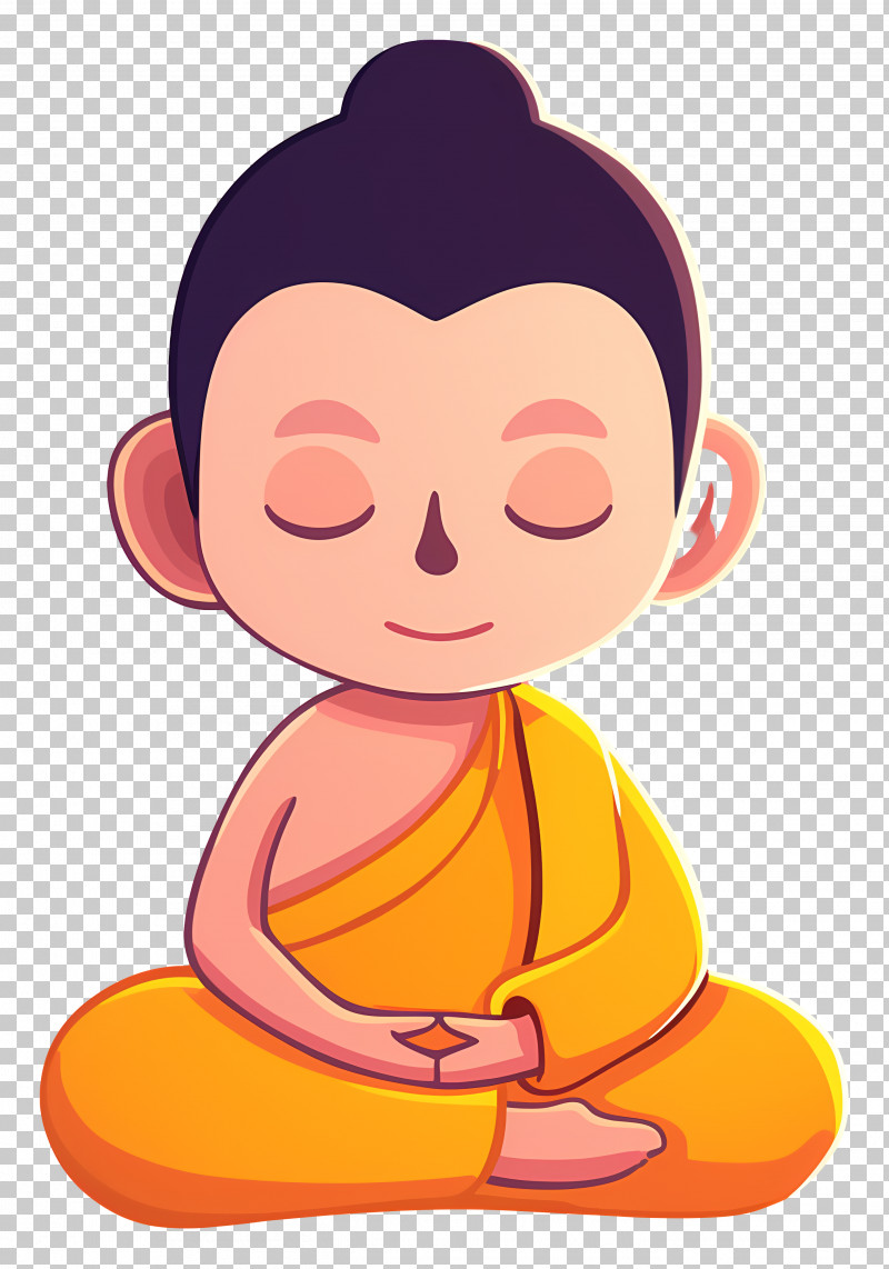 Cartoon Buddha - Meditating Monk PNG, Clipart, Calm, Cartoon Buddha ...