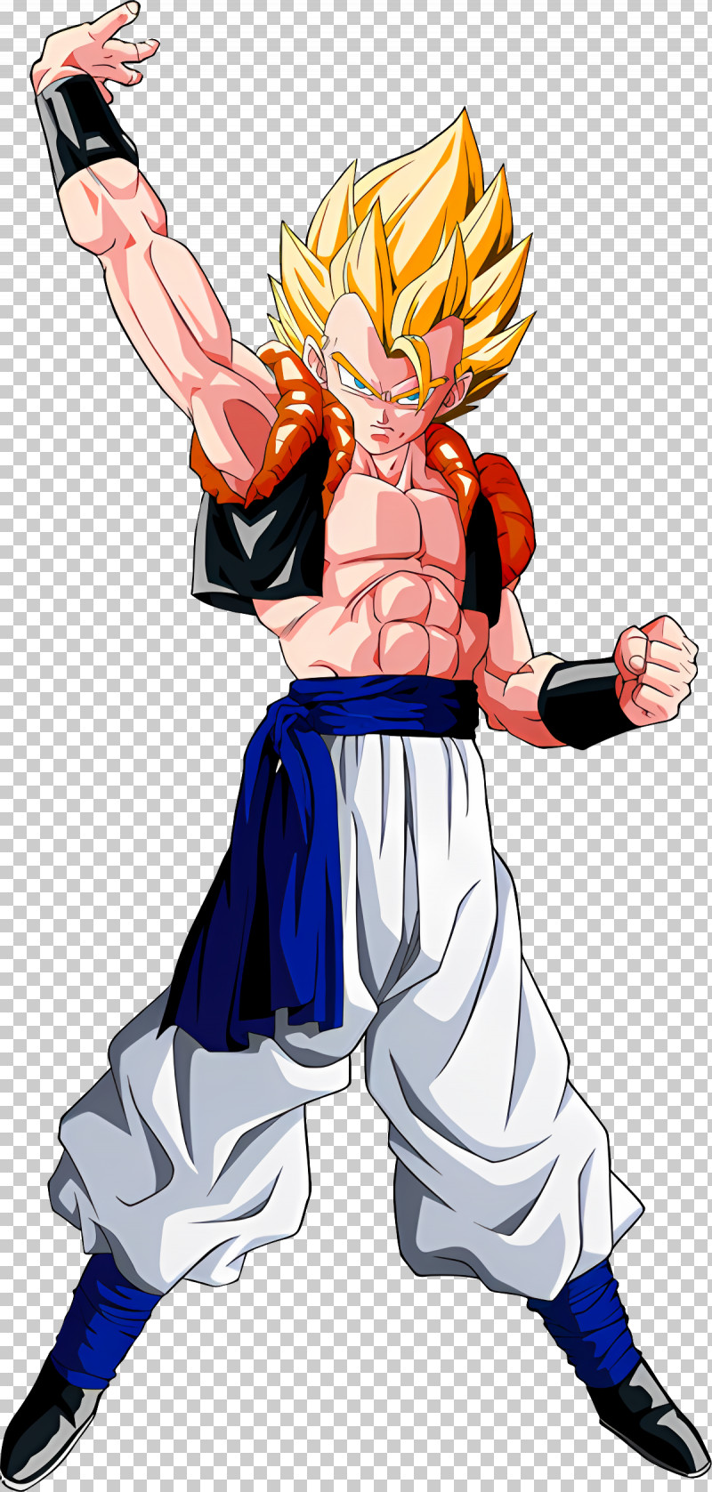 Gogeta - Anime Warrior With Blue Hair PNG, Clipart, Action, Anime ...