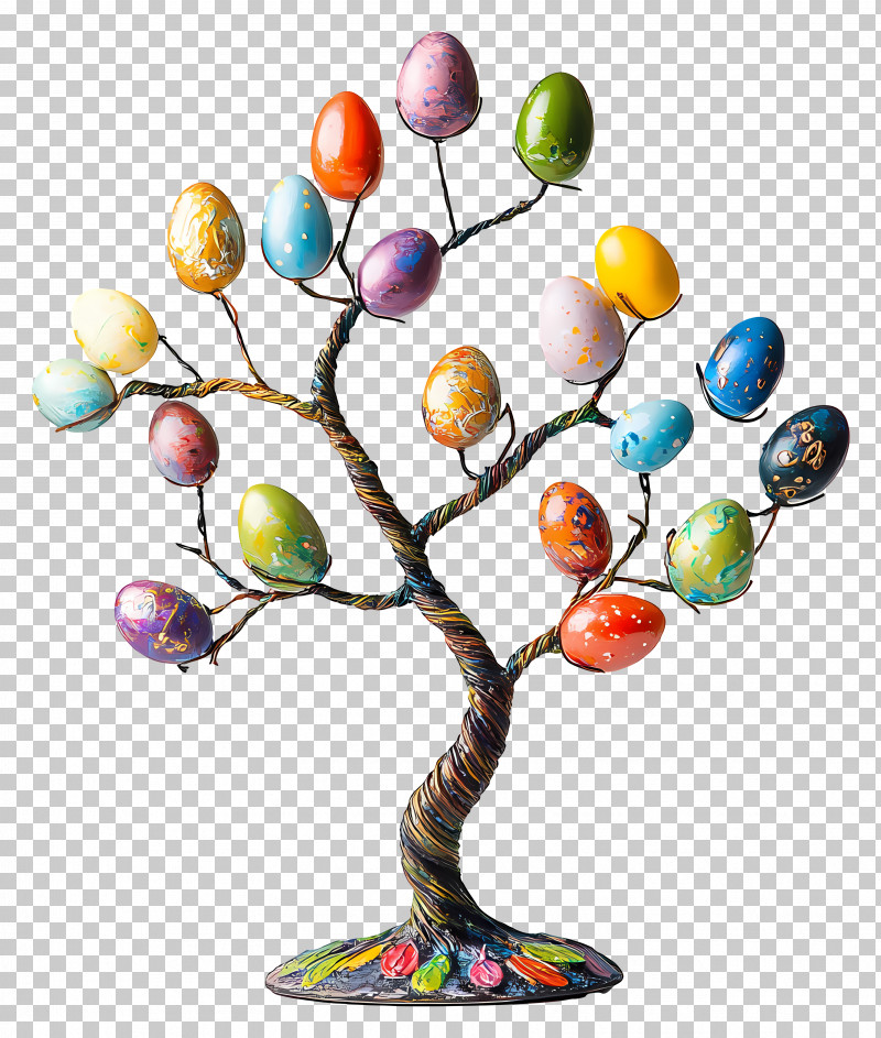 Easter Tree - Colorful Egg Tree Decoration PNG, Clipart, Art, Colorful ...