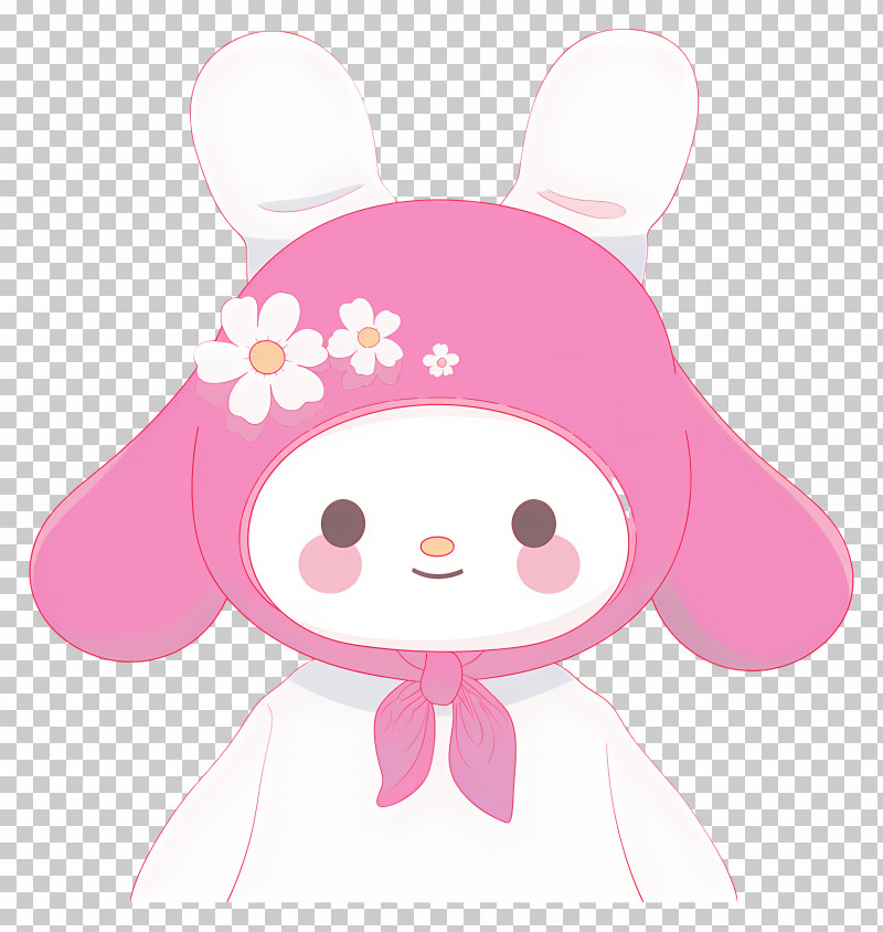 My Melody - Adorable Cartoon Character With Pink Hat PNG, Clipart ...