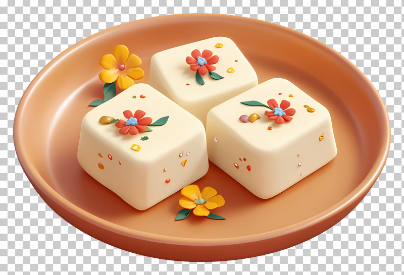 Indian Paneer - Decorative Sweets With Floral Design PNG, Clipart ...