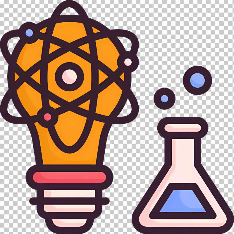 Science And Technology - Lightbulb And Flask For Science Concept PNG ...