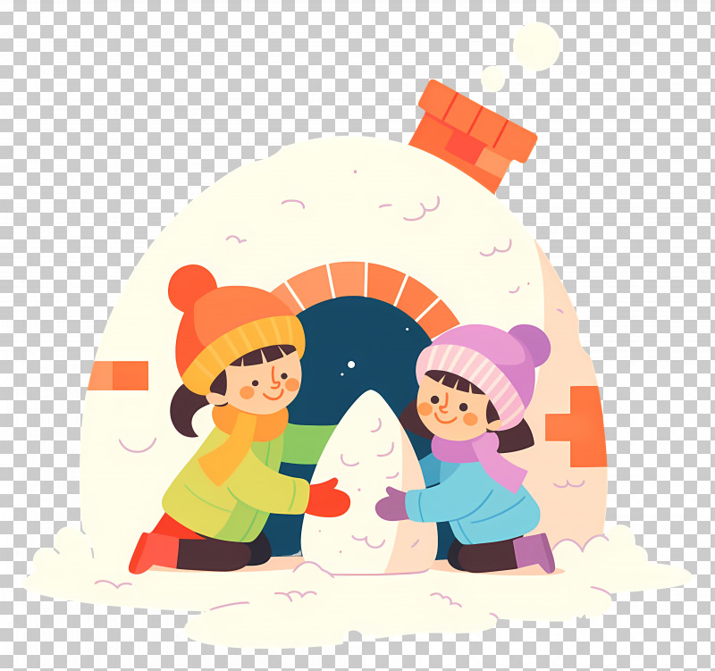 Children Building Igloo - Kids Building Igloo PNG, Clipart, Children ...