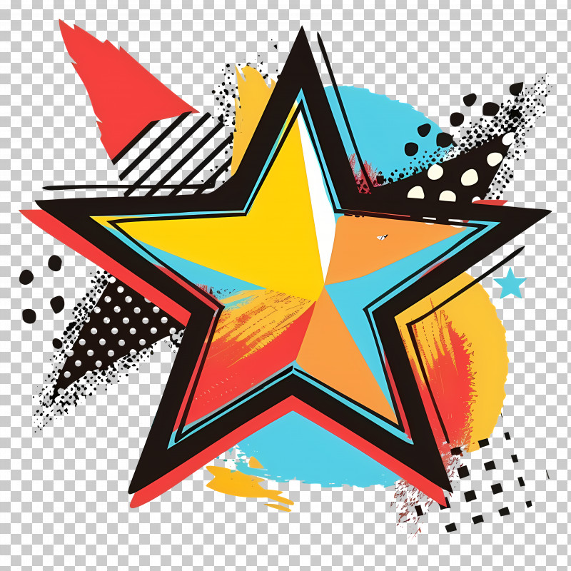Shining Star - Abstract Colorful Star Design Art PNG, Clipart, Abstract Art, Art Aesthetics ...