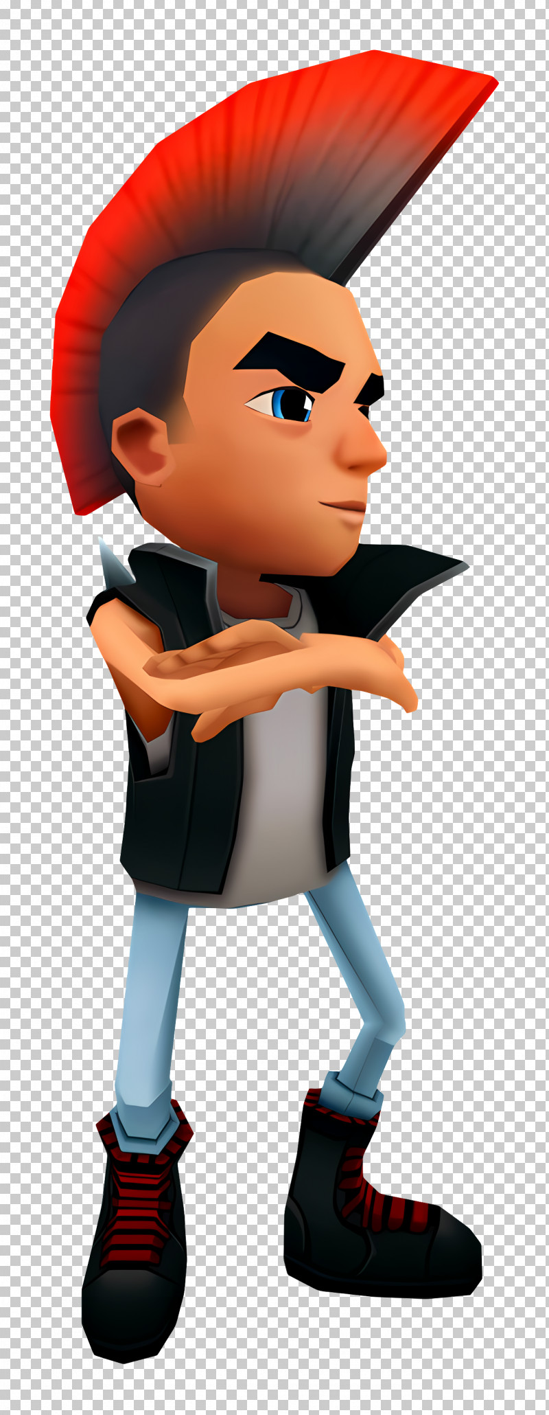 Subway Surfers - Cartoon Character With Mohawk And Boots PNG, Clipart ...