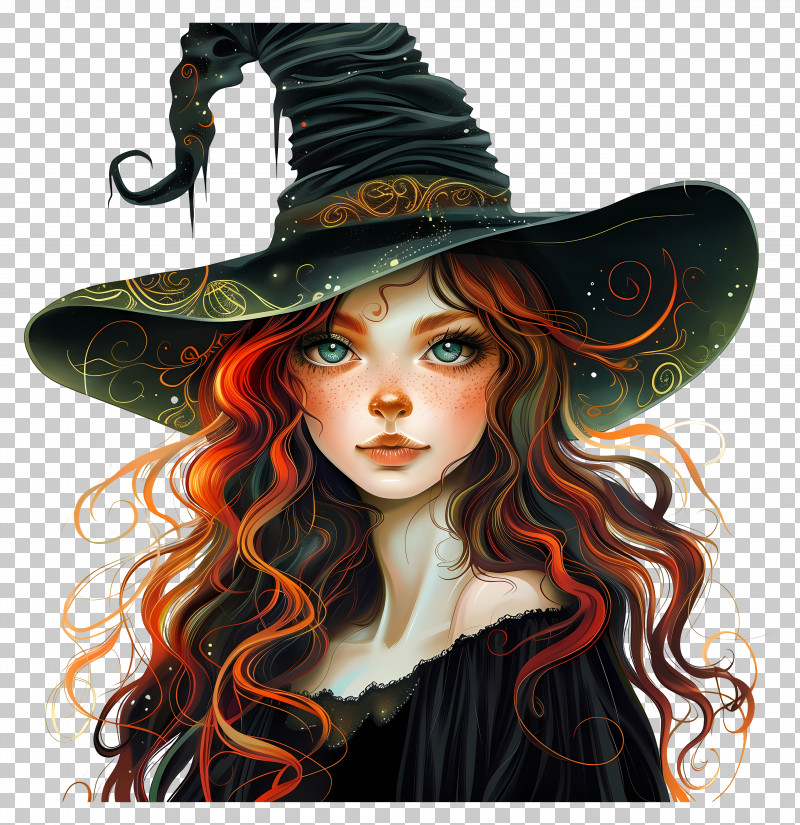 Witch - Witch With Magical Hat PNG, Clipart, Black Hat Figure, Fantasy ...