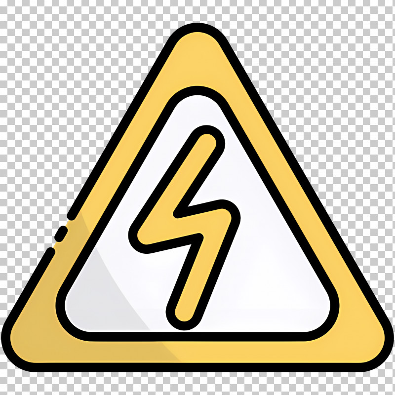 Electrical Warning - Electricity Warning Sign In Yellow Triangle PNG ...