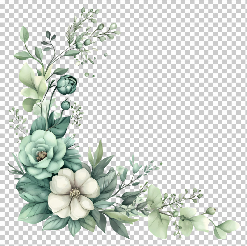 Spring Border - Floral Corner Design PNG, Clipart, Artistic, Botanical ...
