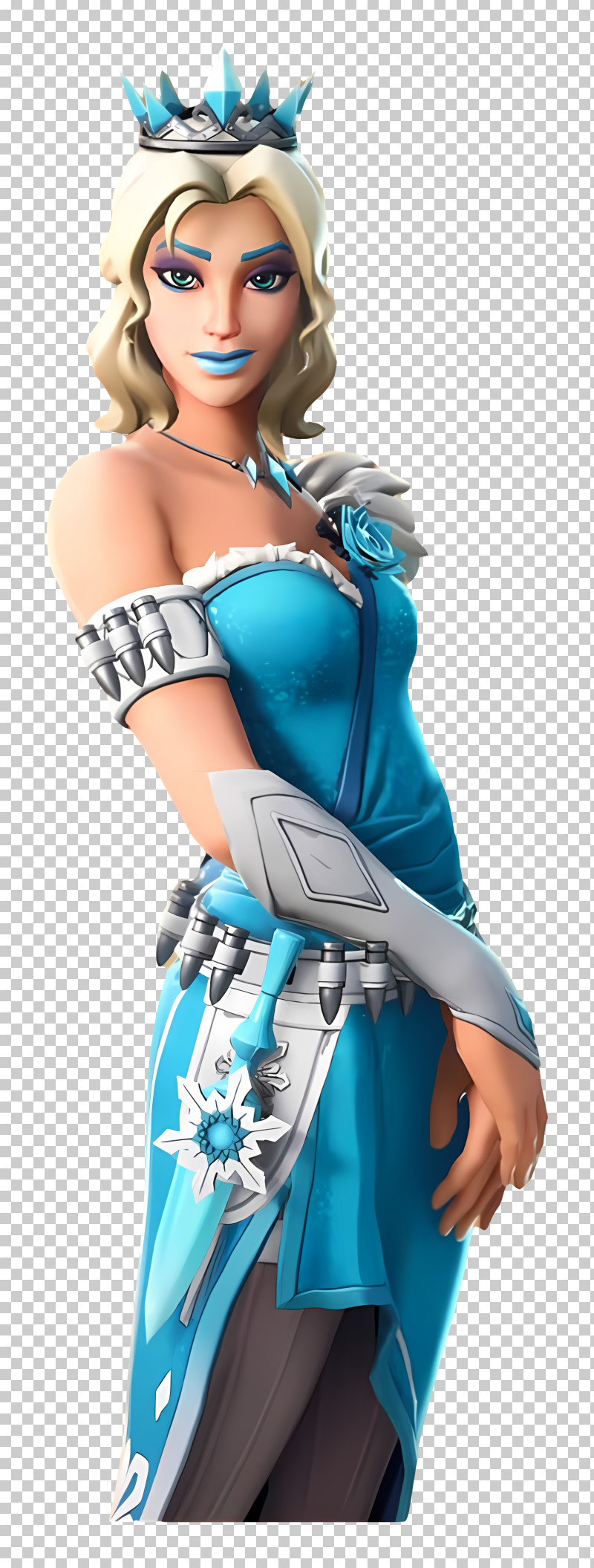 Fortnite - Ice Queen In Blue Dress PNG, Clipart, Blue, Cool, Fortnite ...