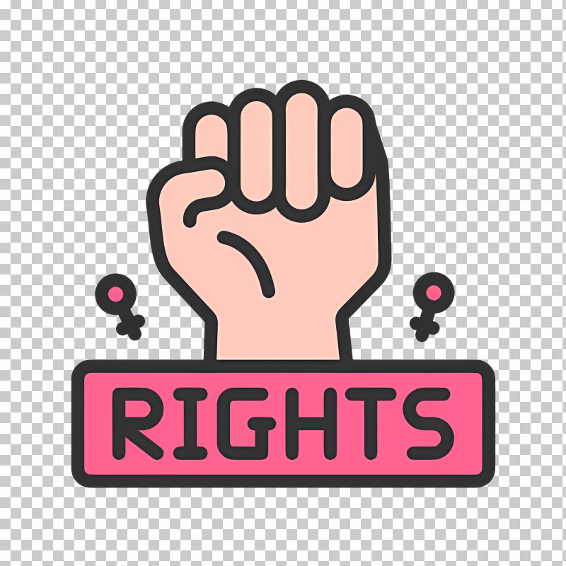 Fist - Empowerment Fist Symbol With Rights Text PNG, Clipart ...