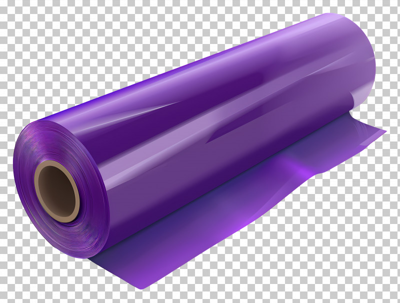 Purple Roll - Roll Of Purple Plastic Wrap PNG, Clipart, Film, Glossy ...